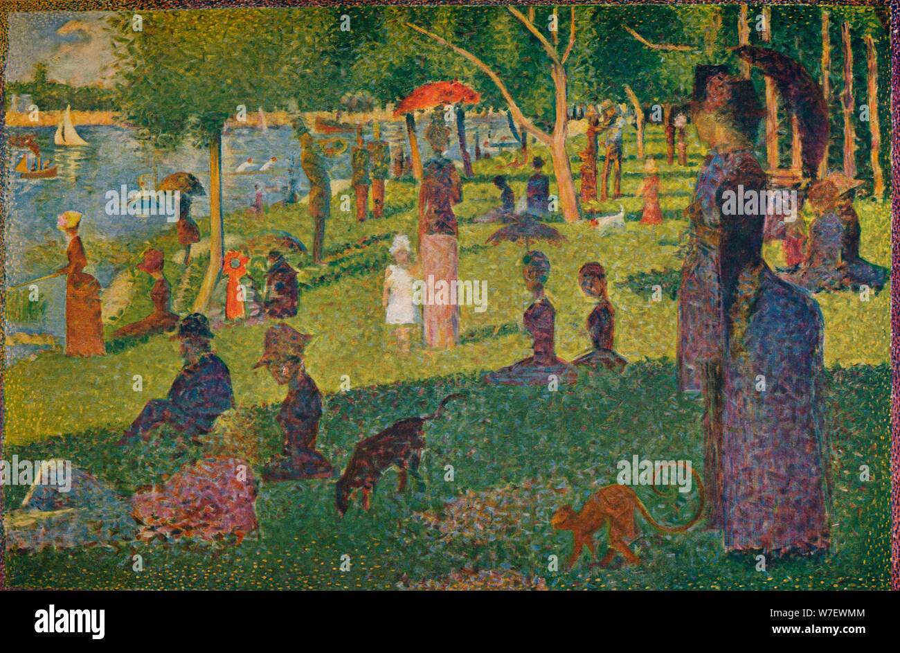 'Study for A Sunday on La Grande Jatte', 1884. Artist: Georges-Pierre ...