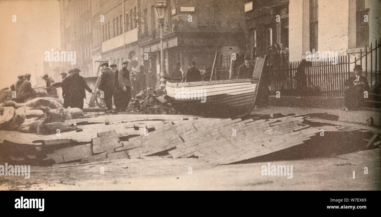 Damage caused on victoria embankment hi-res stock photography and ...