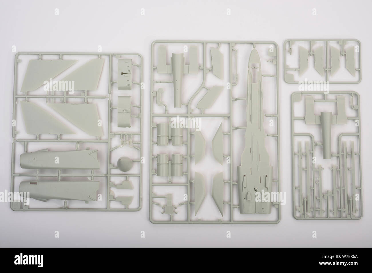 Revell 1/48 scale Tornado F.3 ADV model fighter jet parts Stock Photo ...