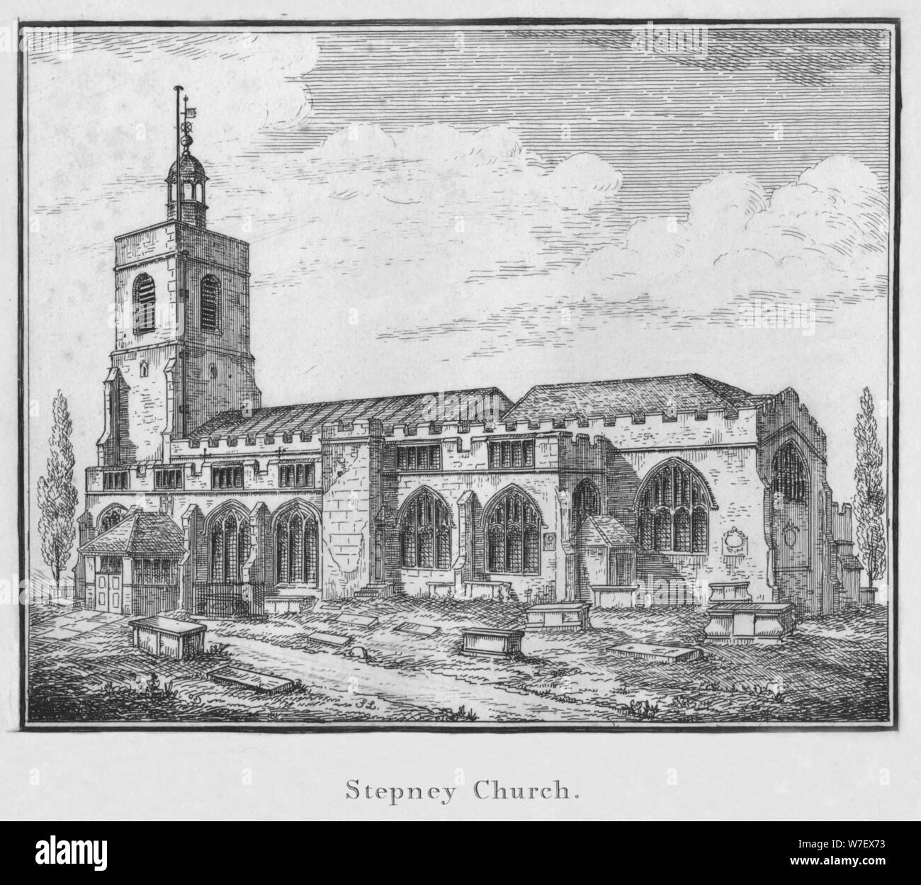 Stepney tower hamlets london england Black and White Stock Photos ...