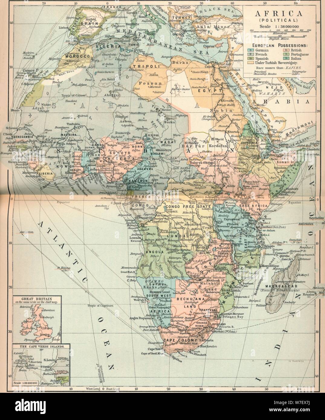 africa political divisions in 1913
