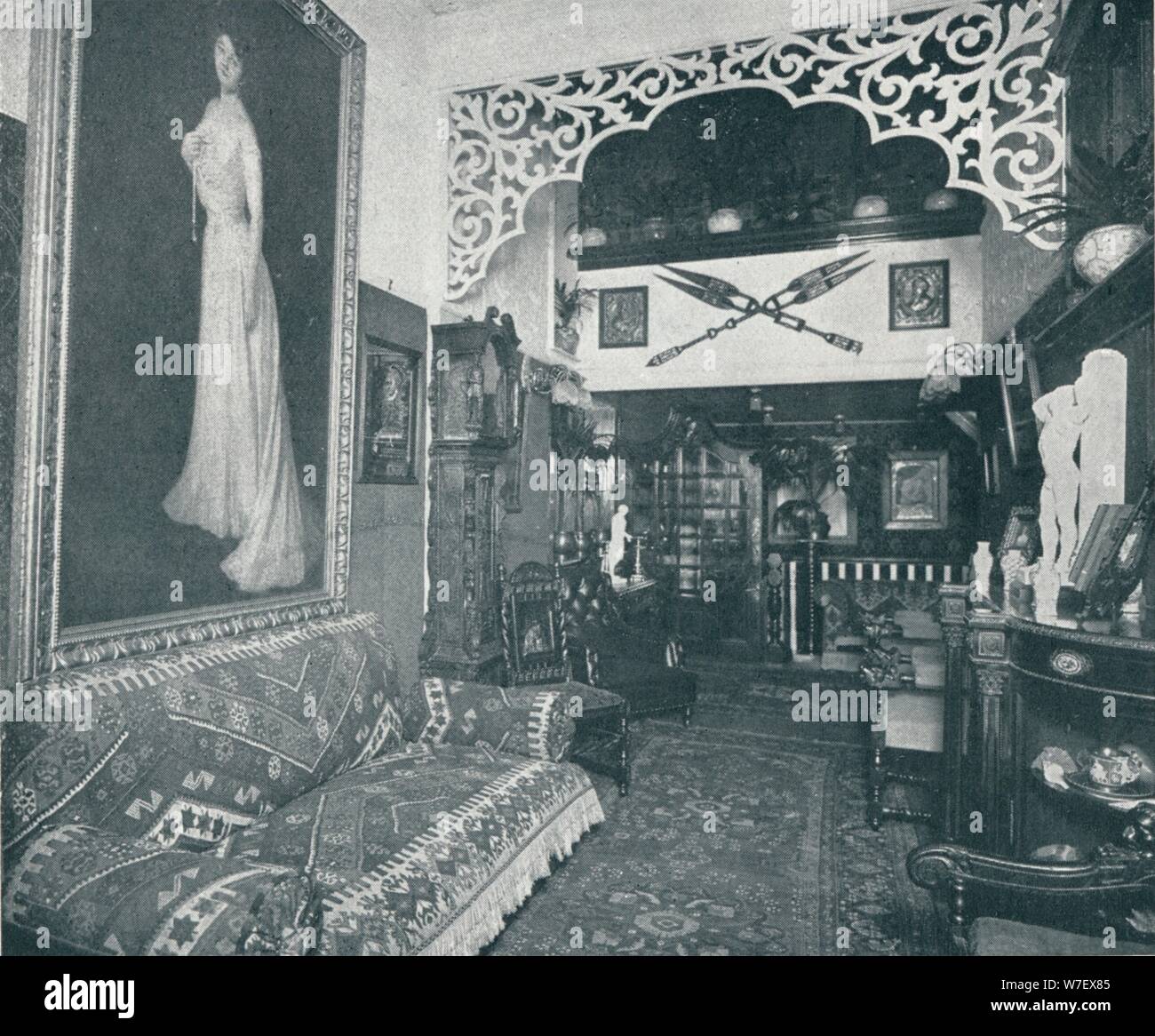 'One of the Reception Rooms at the Sandow Institute',c1898. Artist ...
