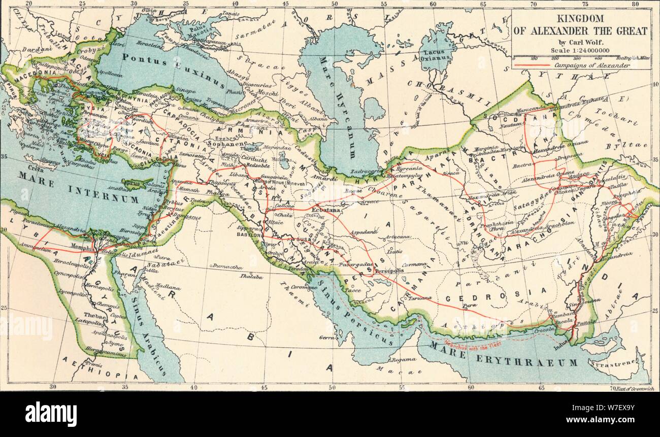 Alexander the great map hi-res stock photography and images - Alamy