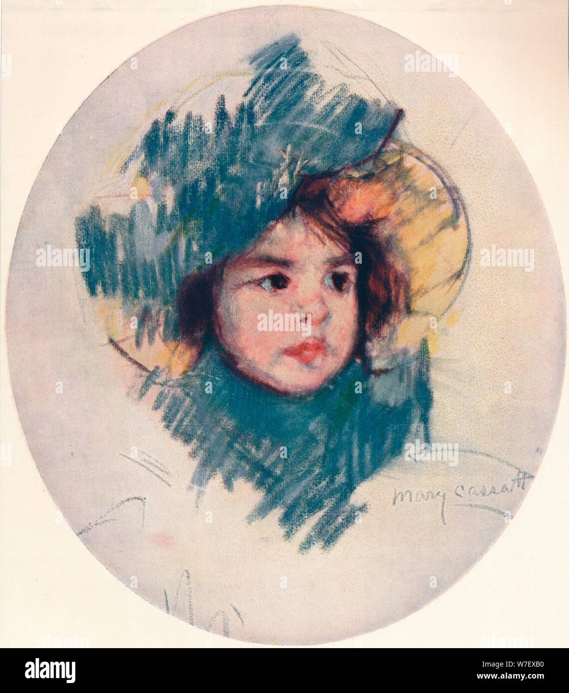 'Child's Head', c1902, (c1932). Artist: Mary Cassatt Stock Photo - Alamy