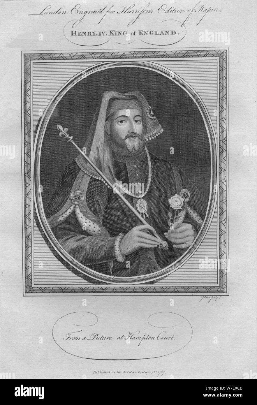 King Henry IV, 1787. Artist: Anon Stock Photo - Alamy