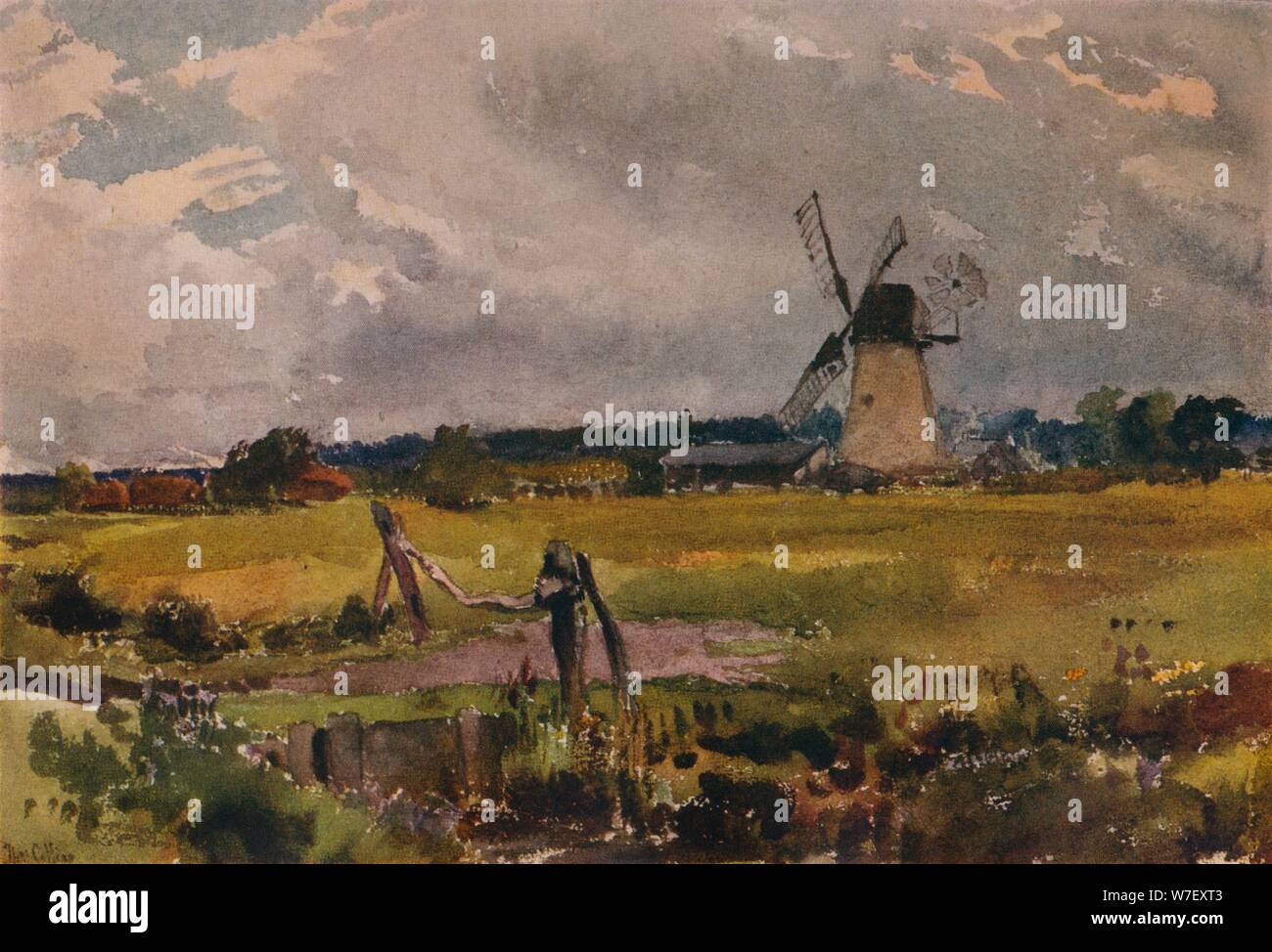 'The Windmill', c1890. Artist: Thomas Collier Stock Photo - Alamy