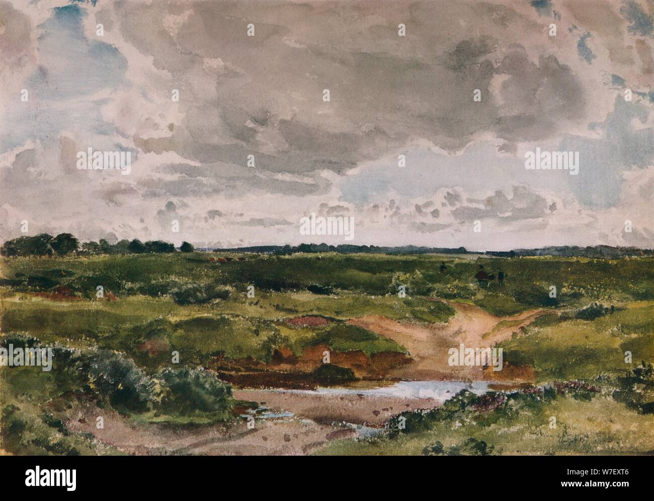 'A Common in August', c1890. Artist: Thomas Collier Stock Photo - Alamy