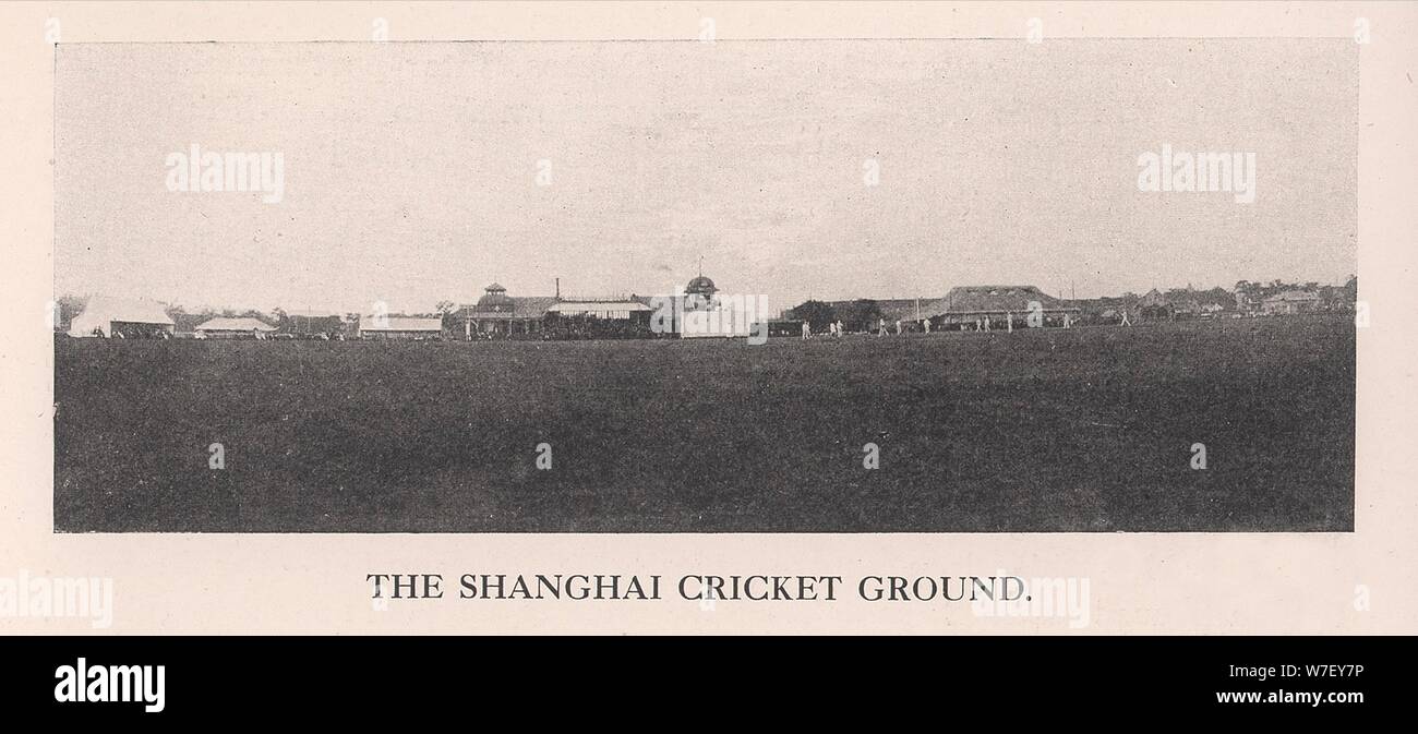 The Shanghai Cricket Ground, China, 1912 Stock Photo - Alamy
