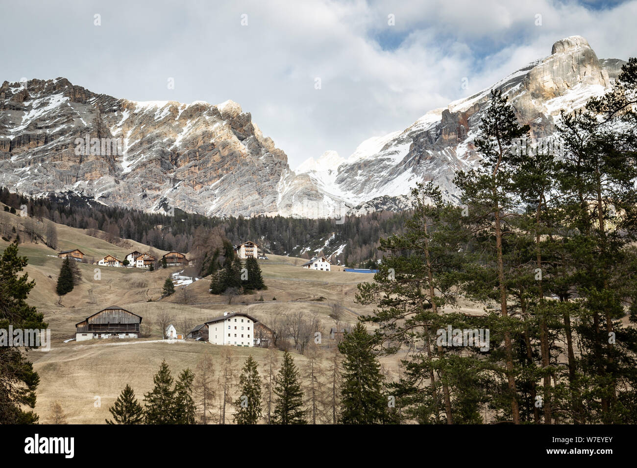 Early spring in Alta Badia, Italy Stock Photo - Alamy