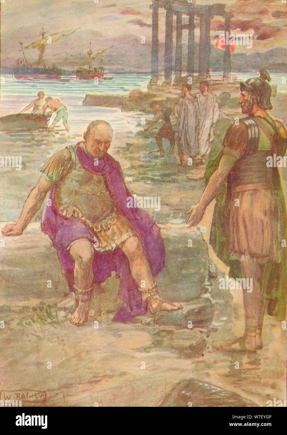 'Gaius Marius sitting in exile among the ruins of Carthage', c1912 ...