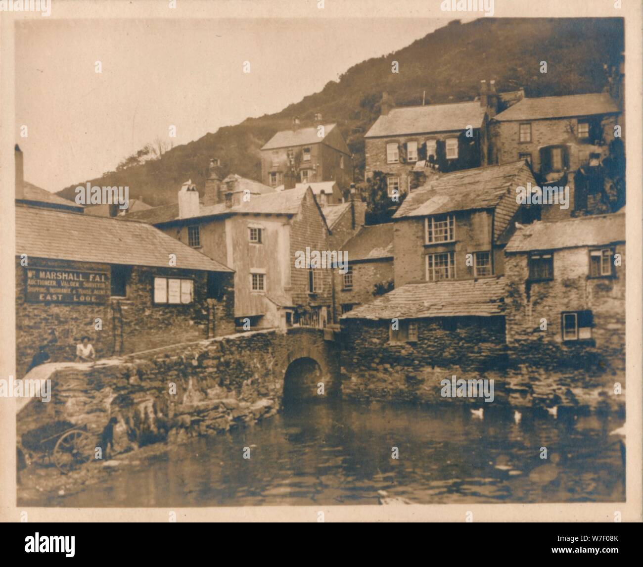'House On Props - Polperro', 1927. Artist: Unknown Stock Photo - Alamy