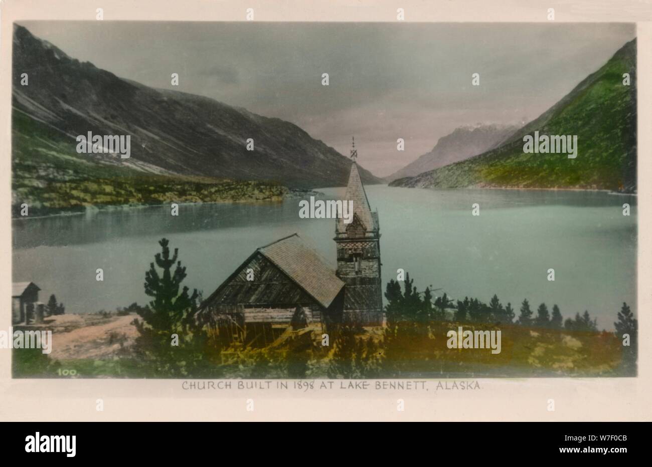 'Church Built in 1898 at Lake Bennett, Alaska', c1910. Artist: Unknown ...