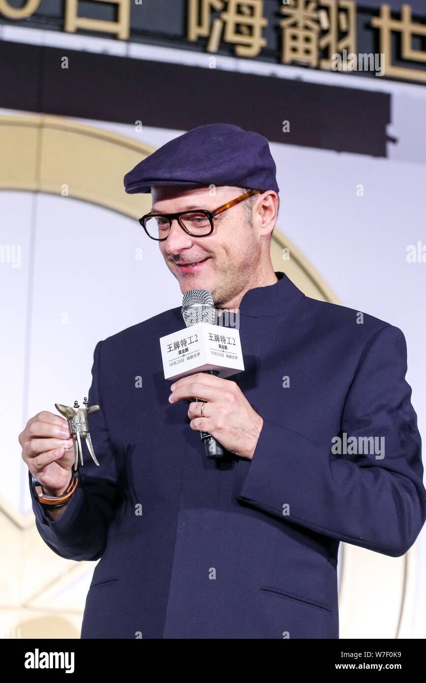 British film producer and director Matthew Vaughn attends a press ...