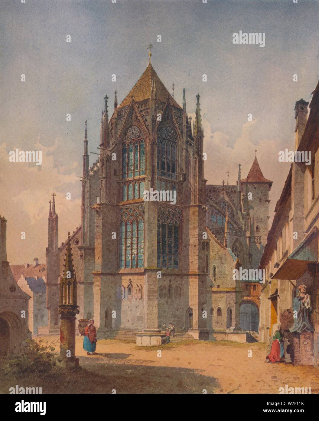 'A French Church', c1863, (1938). Artist: Friedrich Eibner Stock Photo ...