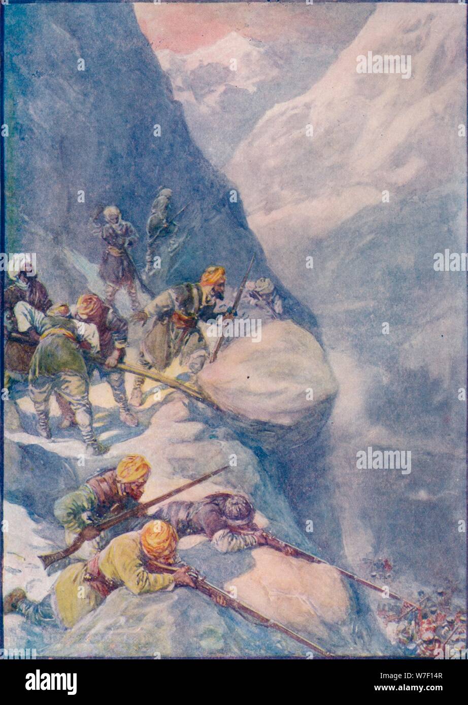 'Crushed by Rolling Stones, Mown Down by Volleys of Musket-Shot The Men ...