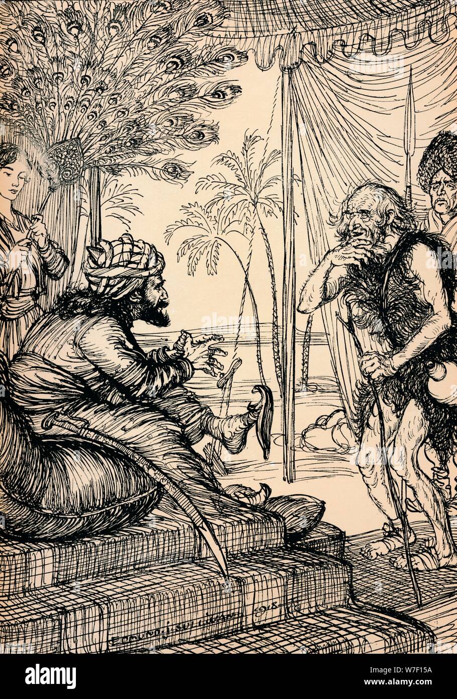 'The Hermit Visits The Caliph', 1918, (1918). Artist: Edmund Joseph ...