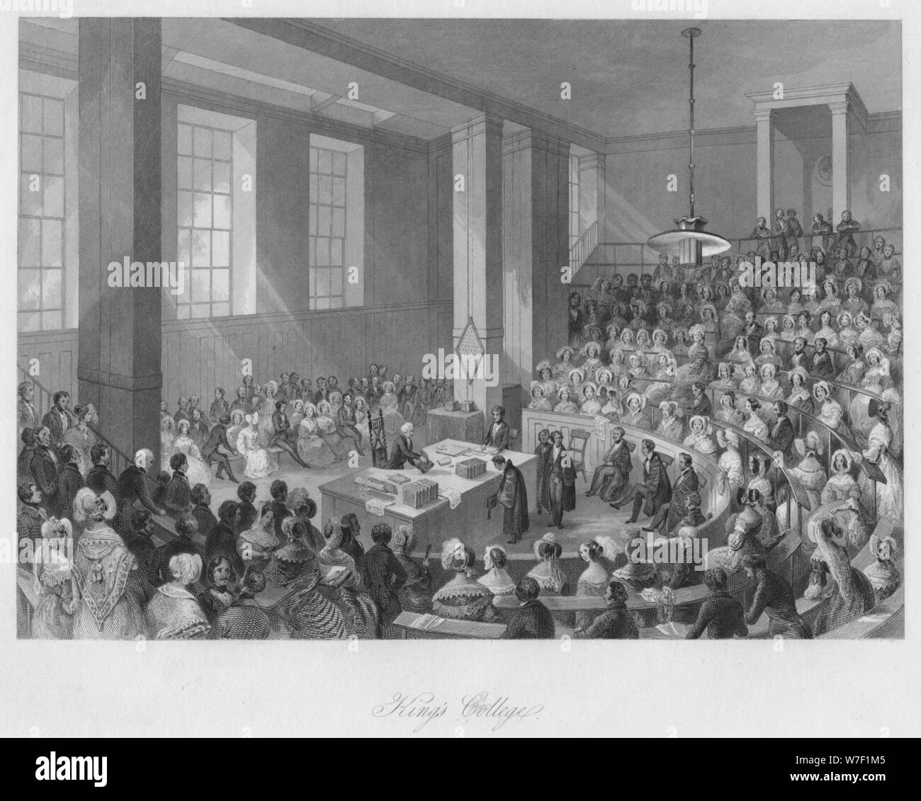 'King's College', c1841. Artist: Henry Melville Stock Photo - Alamy