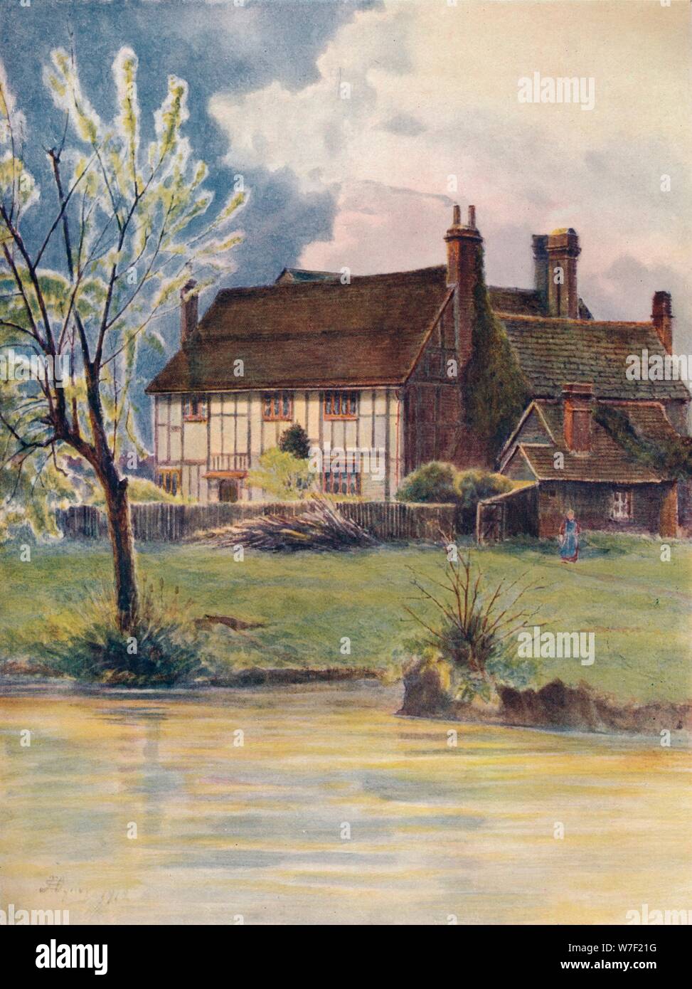 'Newdigate Old Place', 1912, (1914). Artist: James S Ogilvy Stock Photo ...