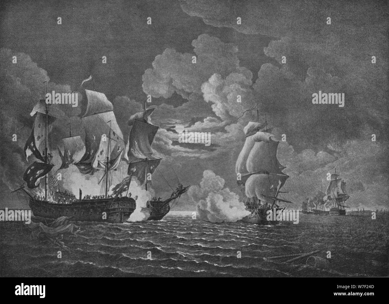'Victory of Paul Jones', c1780. Artist: Richard Paton Stock Photo - Alamy