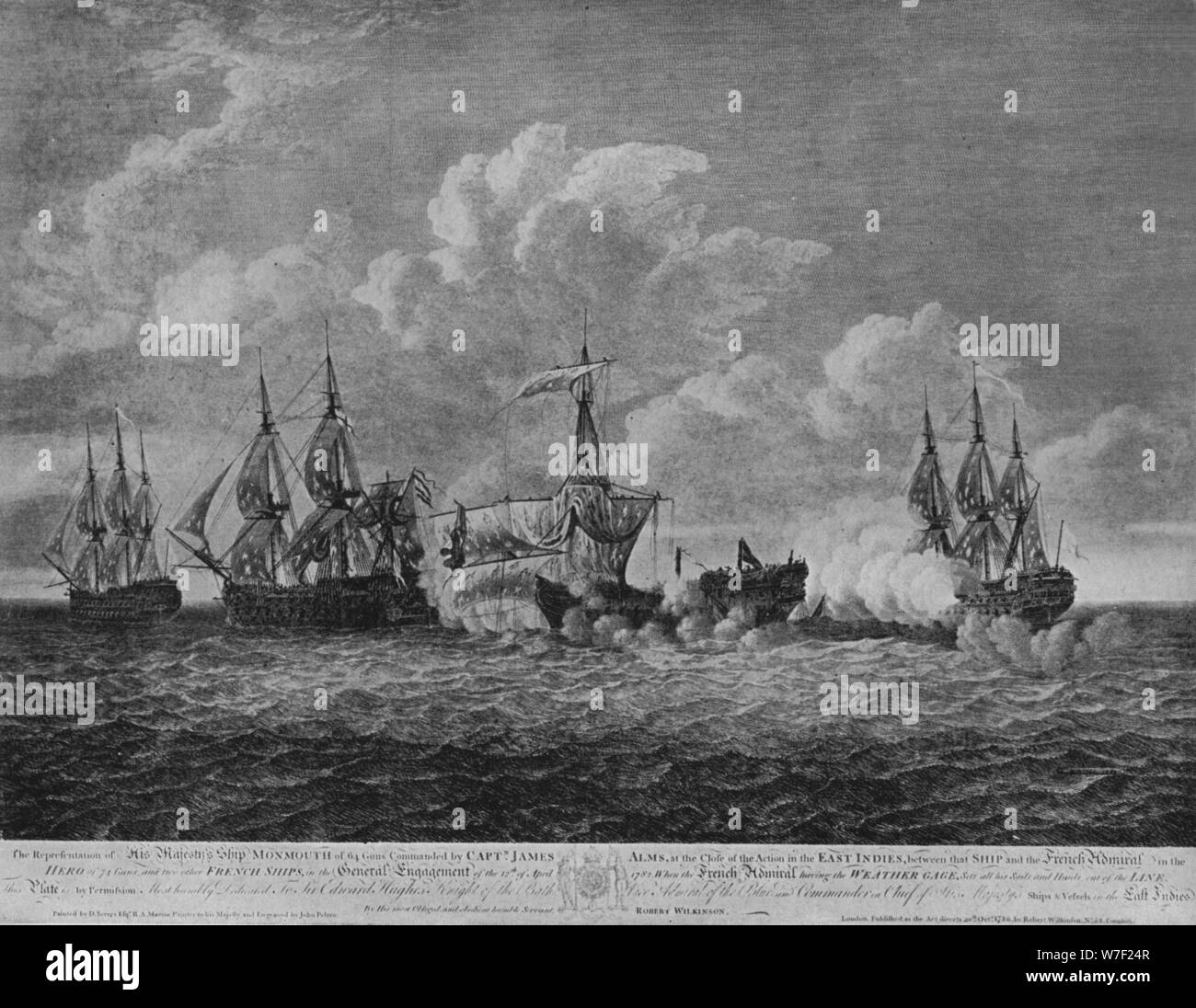 'Battle of Providien', c1786. Artist: Dominic Serres Stock Photo - Alamy