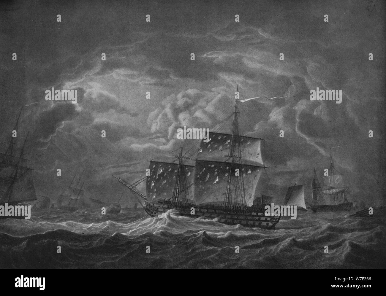 'After the Battle of Trafalgar', c1806. Artist: Robert Dodd Stock Photo ...