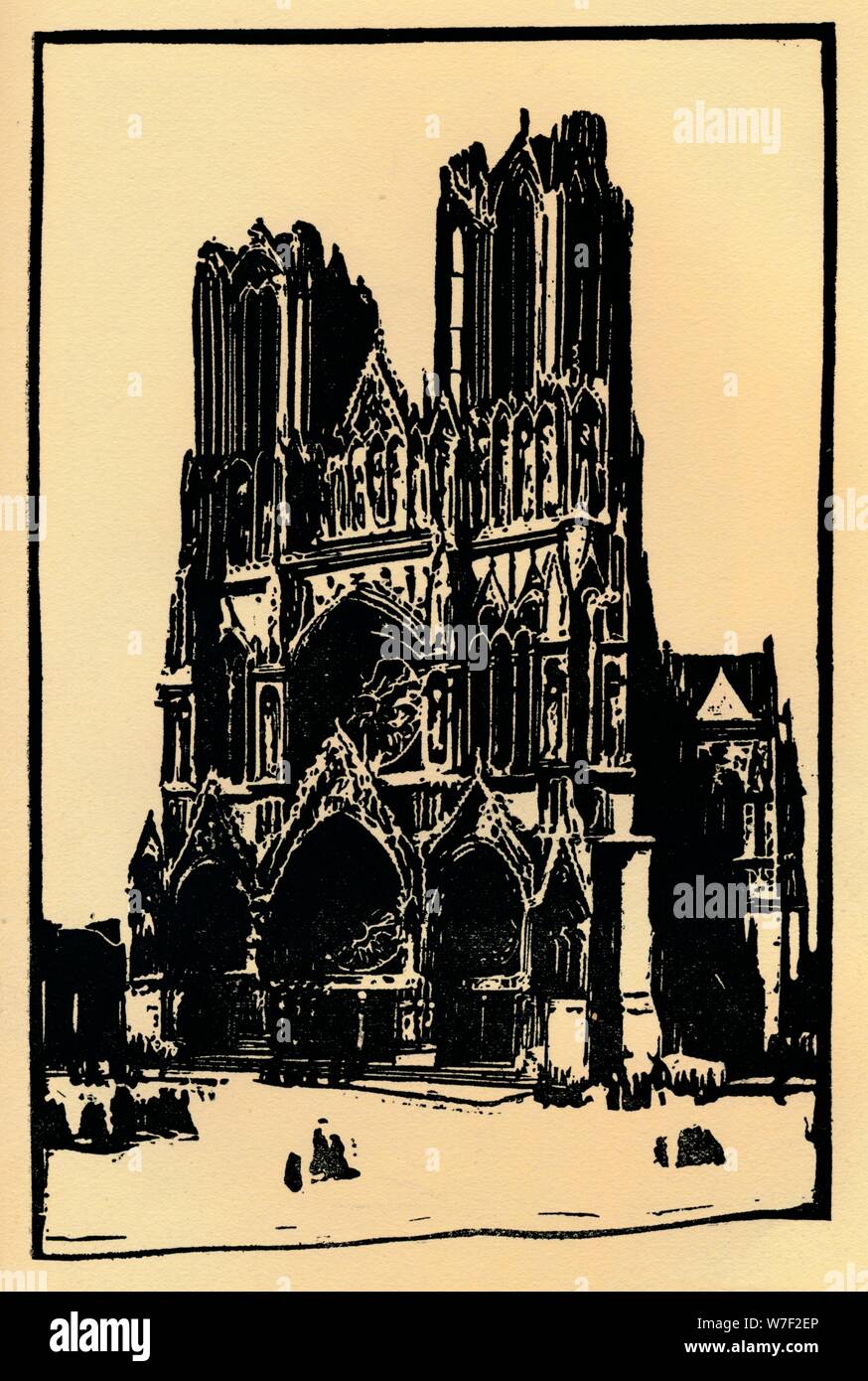 Rheims cathedral 1914 hi-res stock photography and images - Alamy