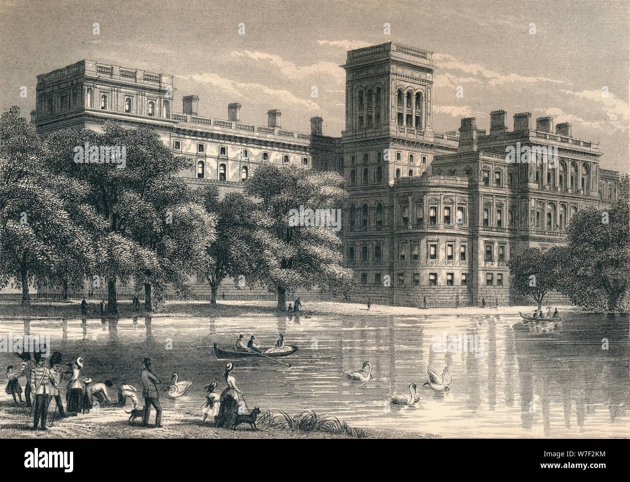 The Foreign Office, Westminster, London, c1850 (1878). Artist: Unknown ...