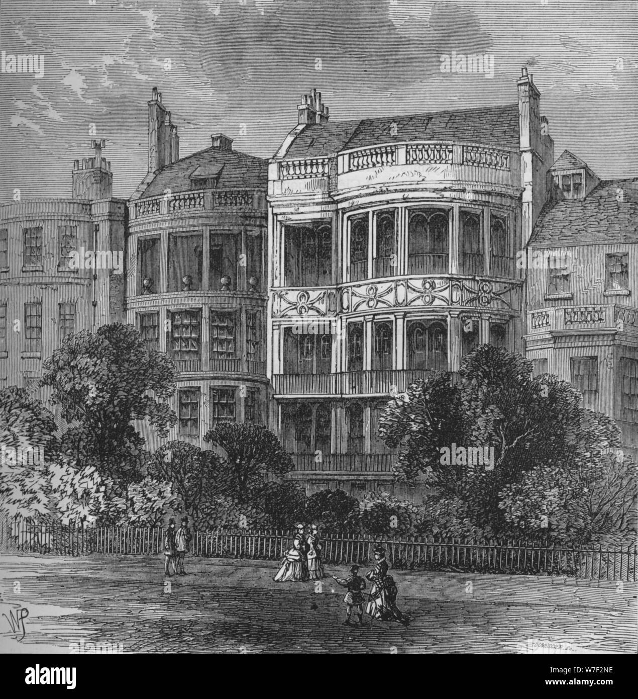 Samuel Rogers' house, Green Park front, Westminster, London, c1854 ...