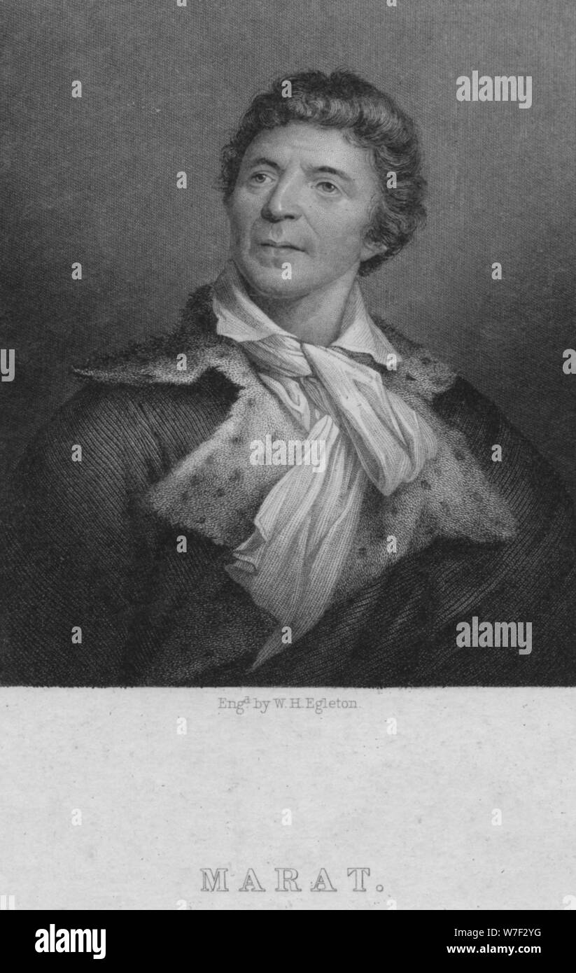 Jean-Paul Marat (1743-1793), physician, scientist and political ...