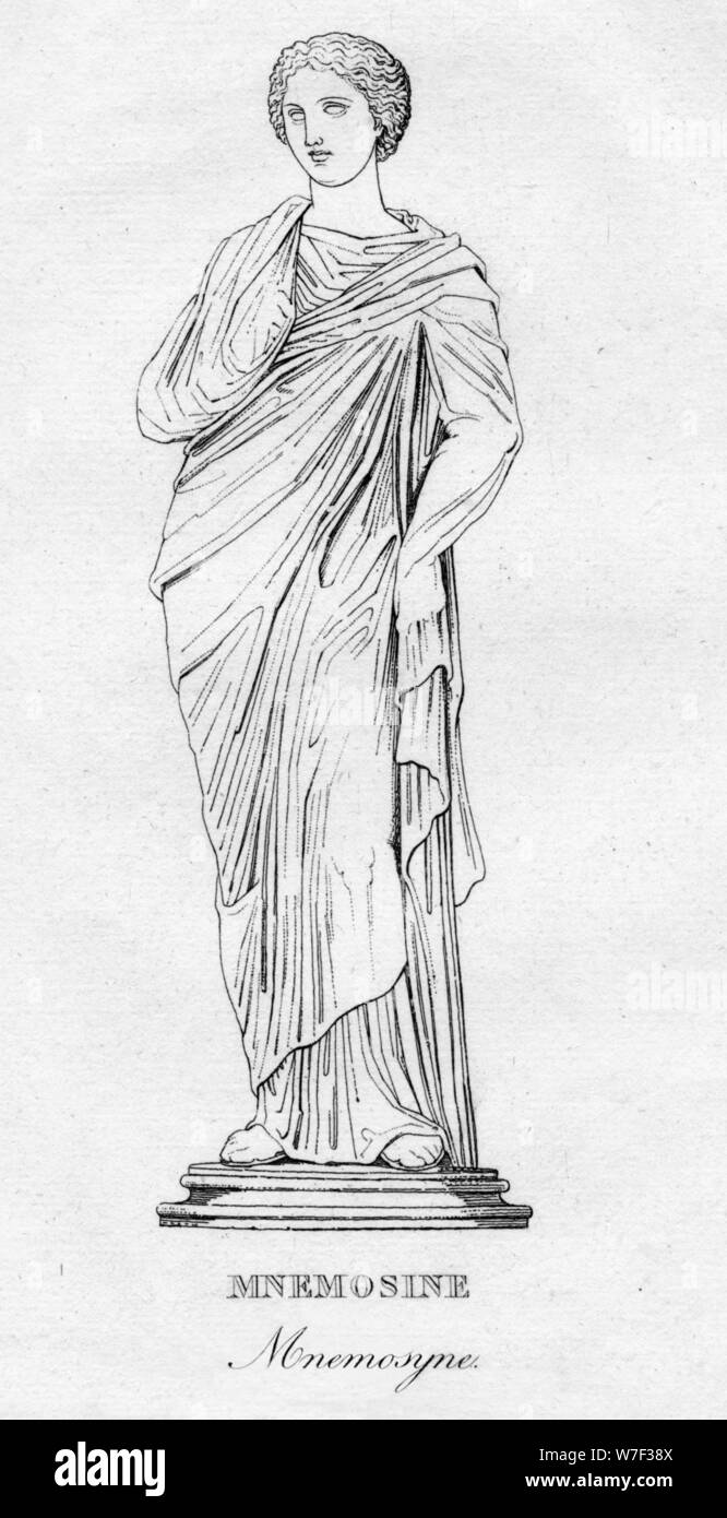 'Mnemosine (Mnemosyne)', c1850. Artist: Unknown Stock Photo - Alamy