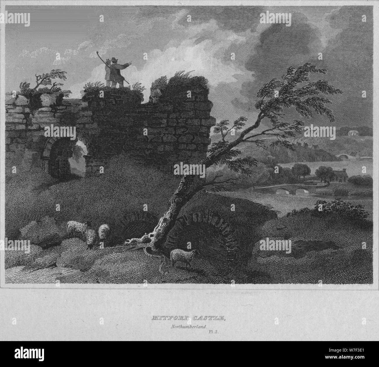 Mitford castle northumberland hi-res stock photography and images - Alamy