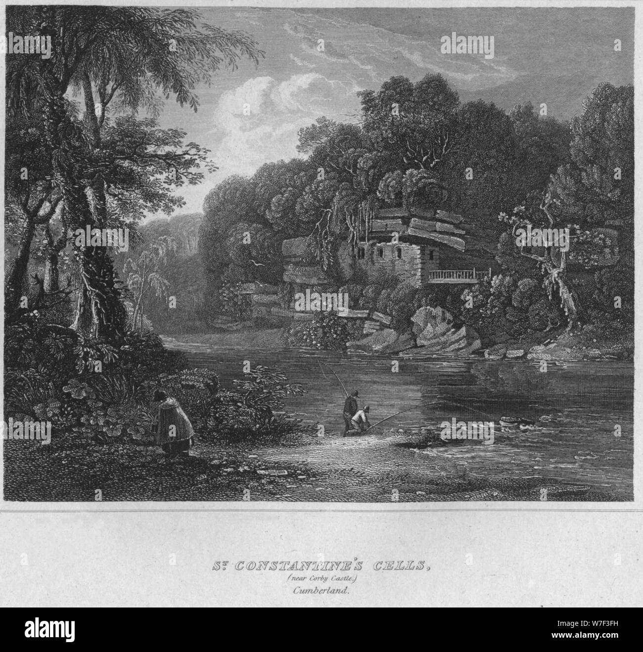 'St. Constantine's Cells, (near Colby Castle.) Cumberland', 1814 ...