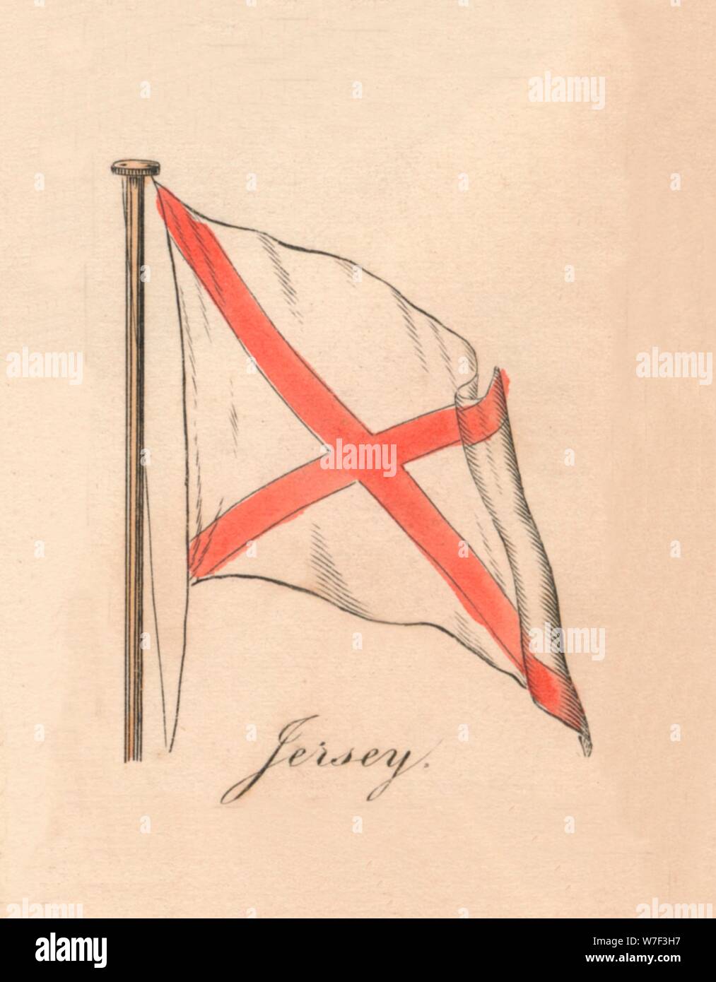 Jersey channel islands flag hi-res stock photography and images - Alamy