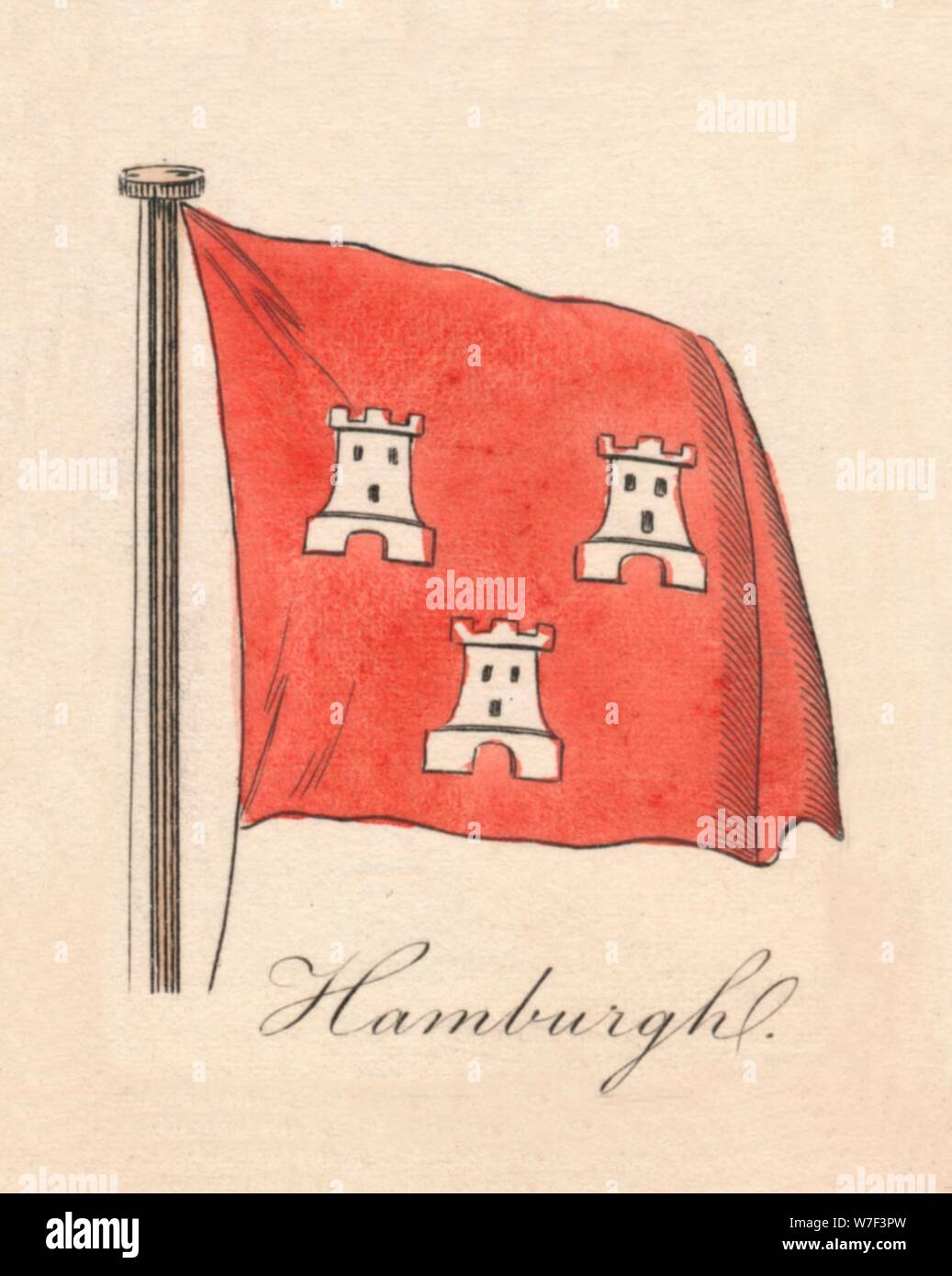 Hamburg flag banner flag hi-res stock photography and images - Alamy
