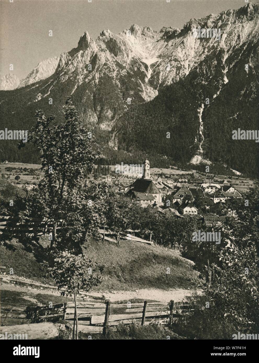 'Mittenwald: Karwendel-Gebirge', 1931. Artist: Kurt Hielscher Stock ...