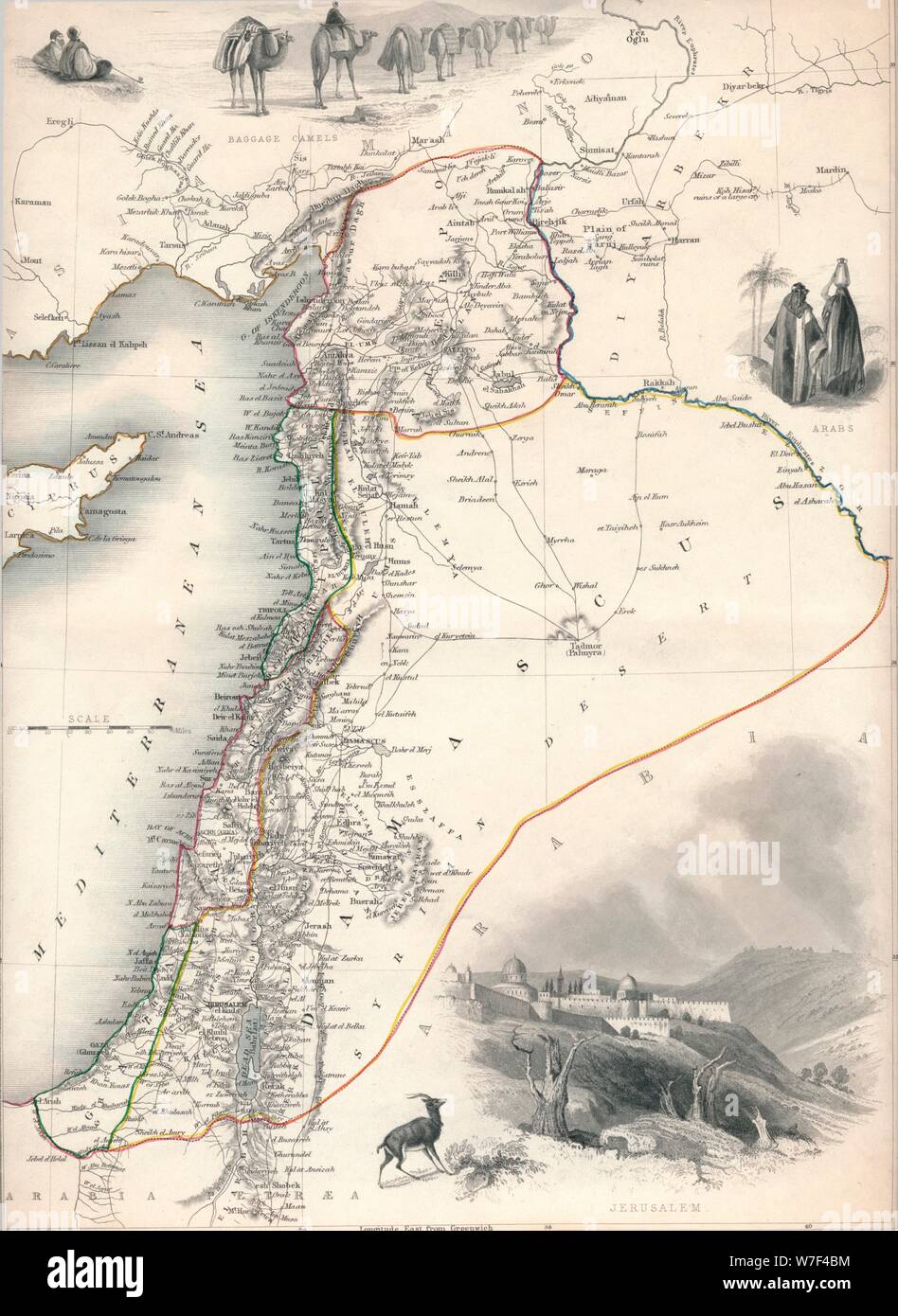 Map of syria hi-res stock photography and images - Alamy