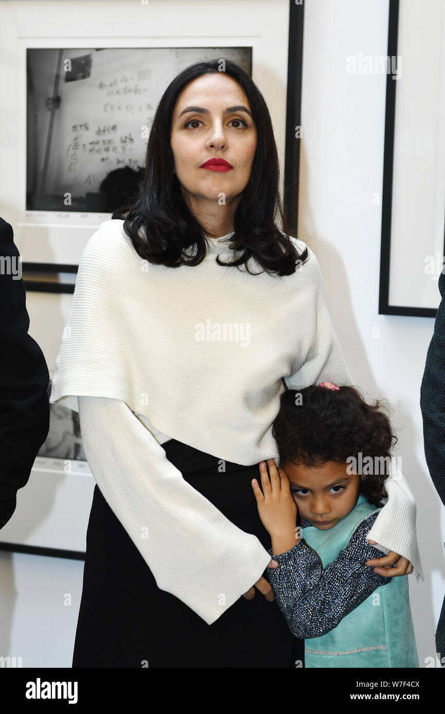 French photographer Anaistamo Martane, the wife of Chinese actor Liu Ye ...