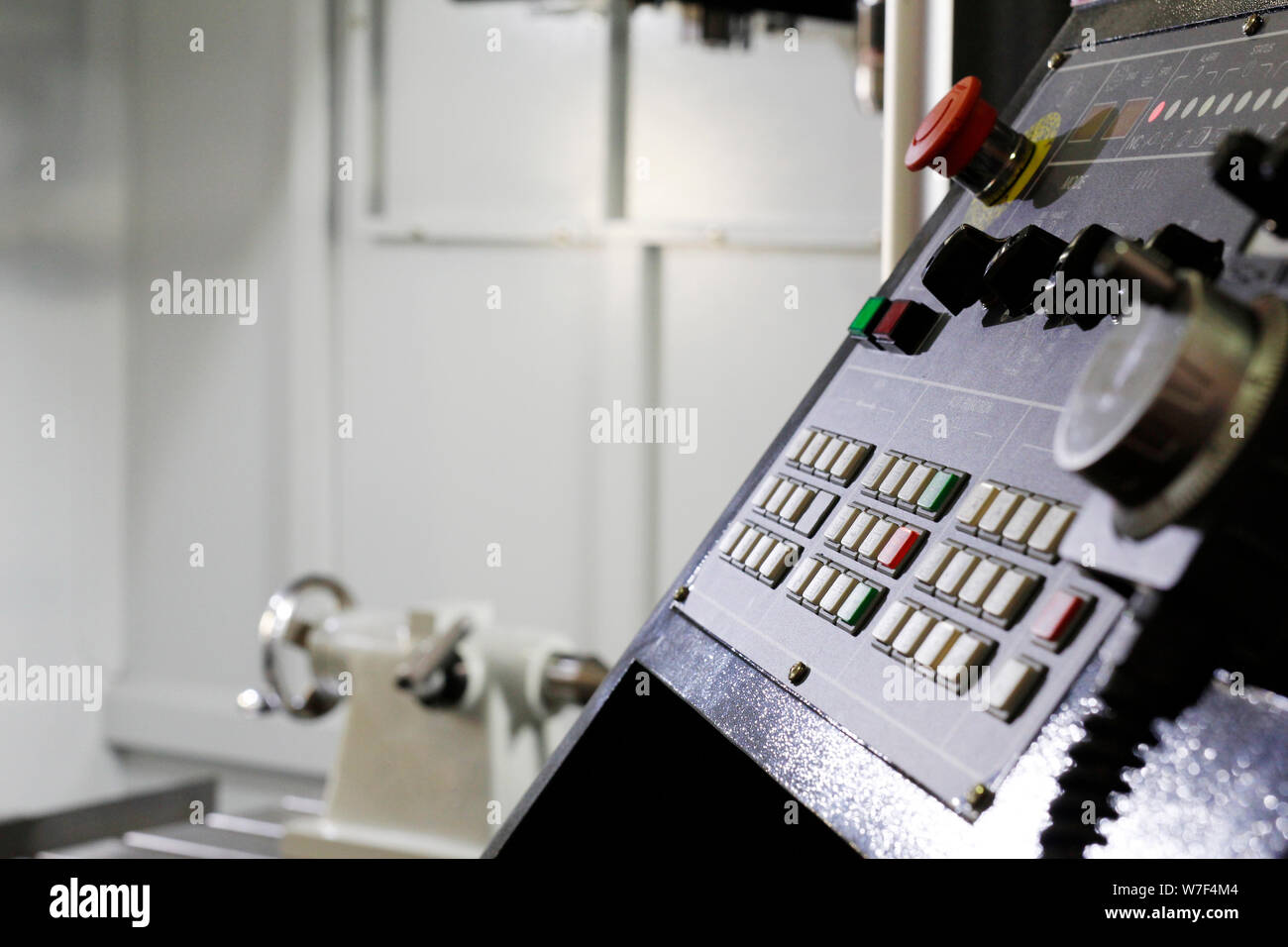 Metal processing machine. CNC metalworking milling machine. Metal ...