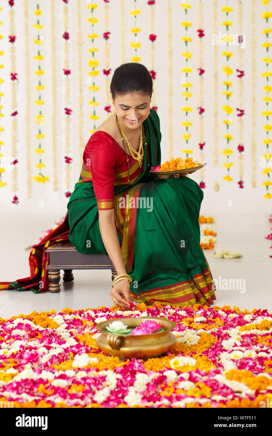 South Indian Woman Making Rangoli High Resolution Stock Photography and ...