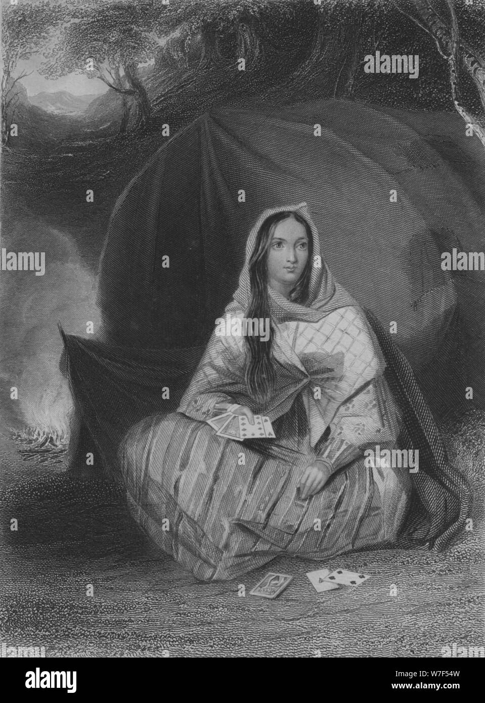 'The Gipsy', c1850. Artist: Albert Henry Payne Stock Photo - Alamy