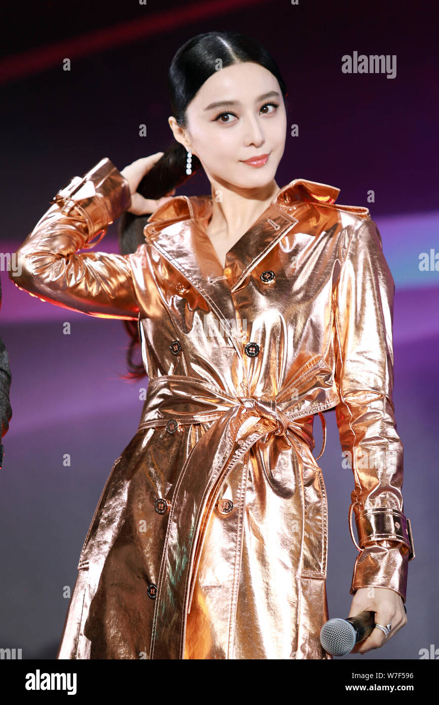 Chinese actress Fan Bingbing attends the 2017 Tmall Collection Show for Alibaba Group's 11.11 ...