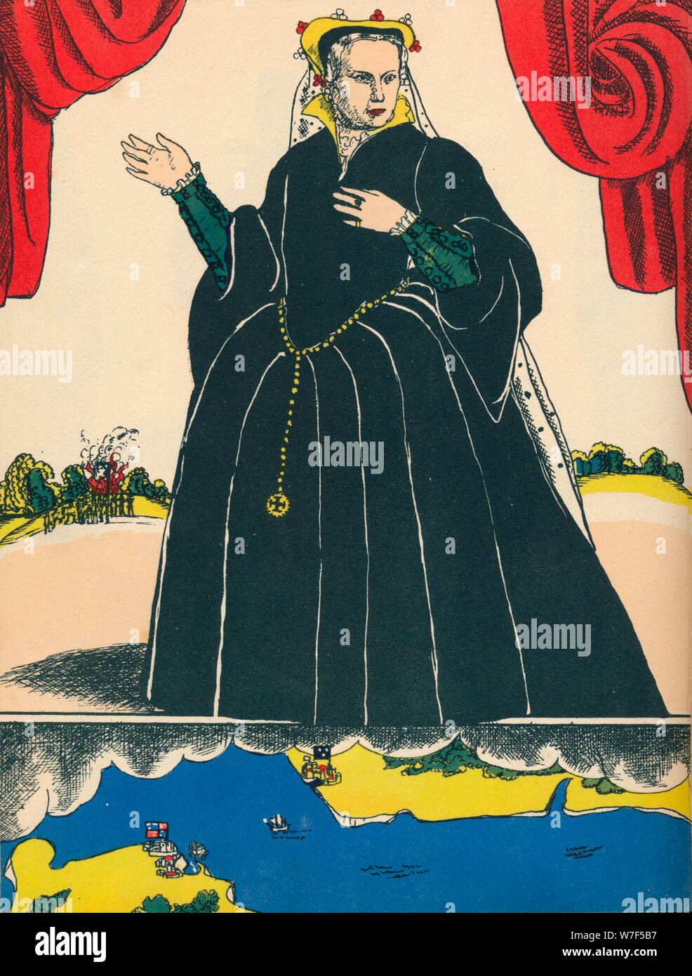 Mary I, Queen of England from 1553, (1932). Artist: Rosalind ...