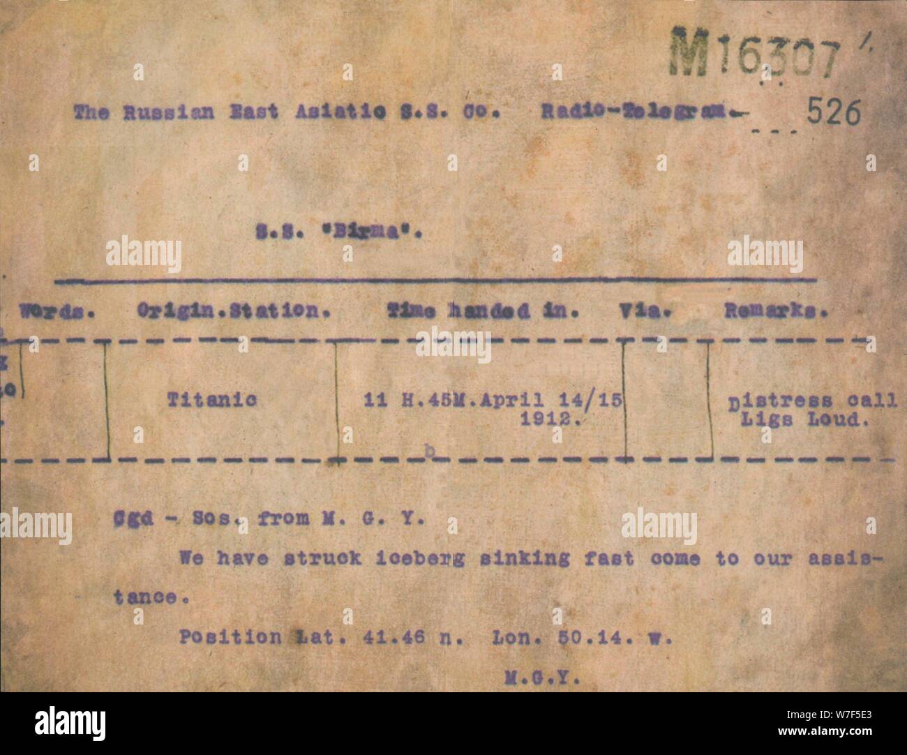 Titanic Telegraph Operator