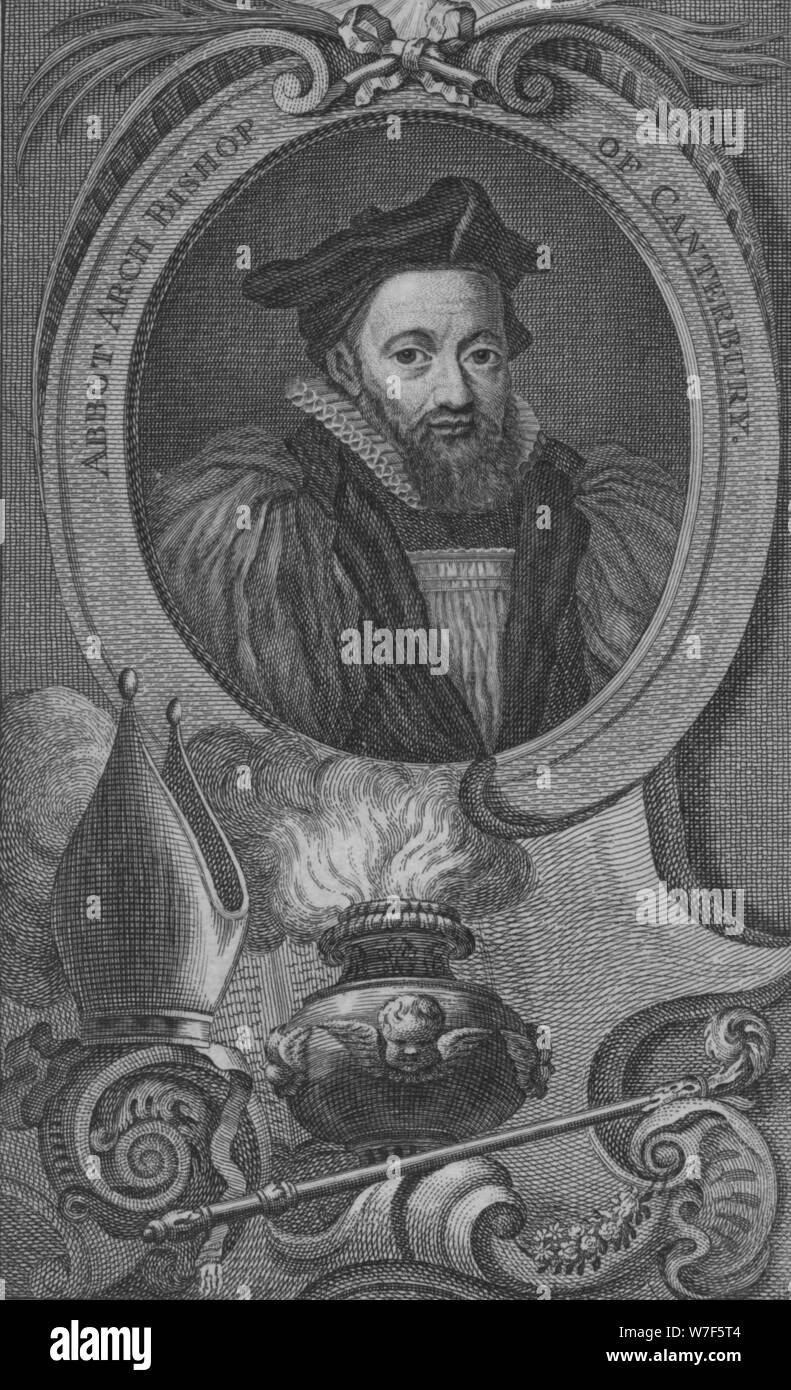 'Abbot Arch Bishop of Canterbury', 1743-52. Artist: Jacobus Houbraken ...