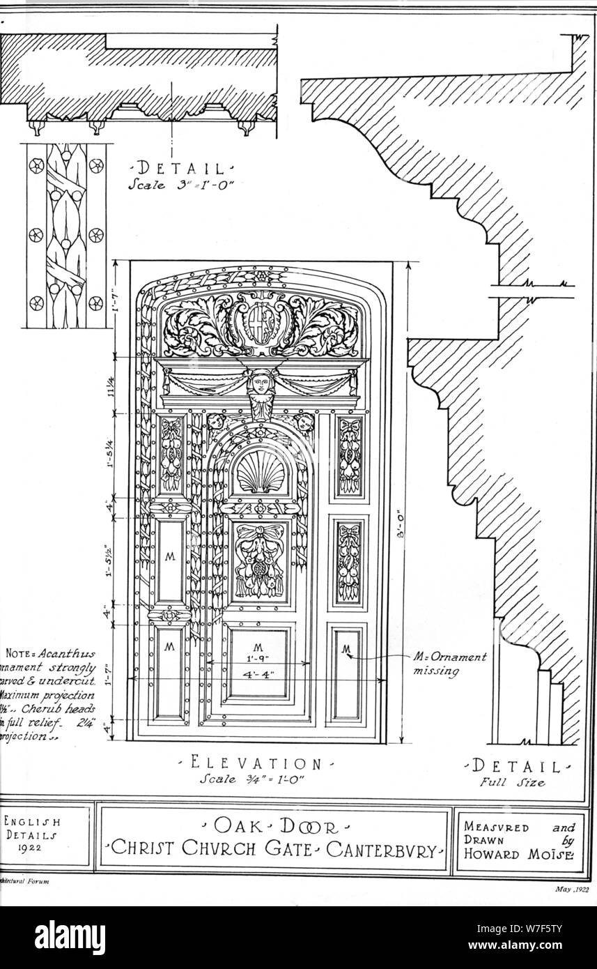 Canterbury cathedral detail Black and White Stock Photos & Images - Alamy