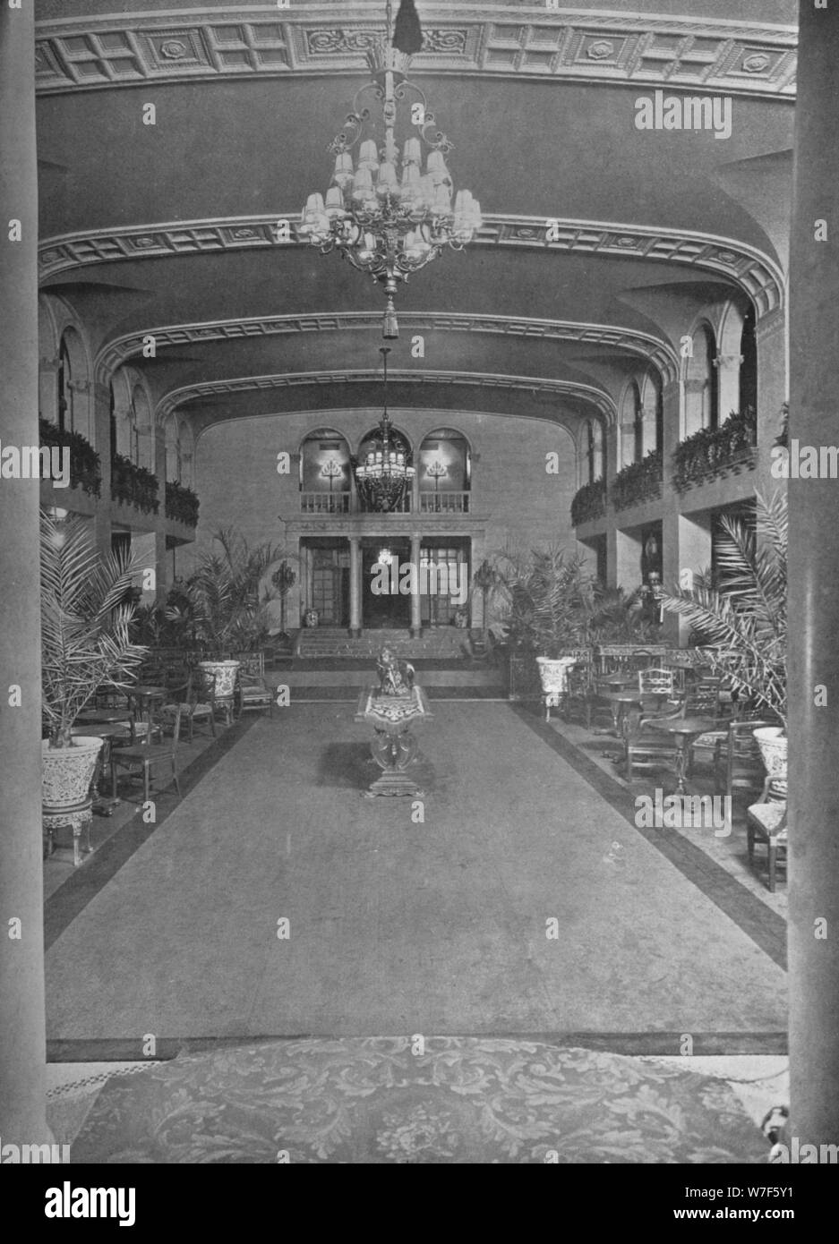 View from the lobby across the ballroom, Hotel Statler, Buffalo, New ...