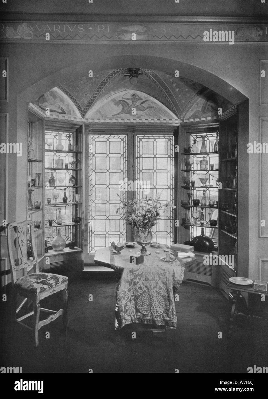 One end of the breakfast room, house of Benjamin Wood, New York, 1926 ...