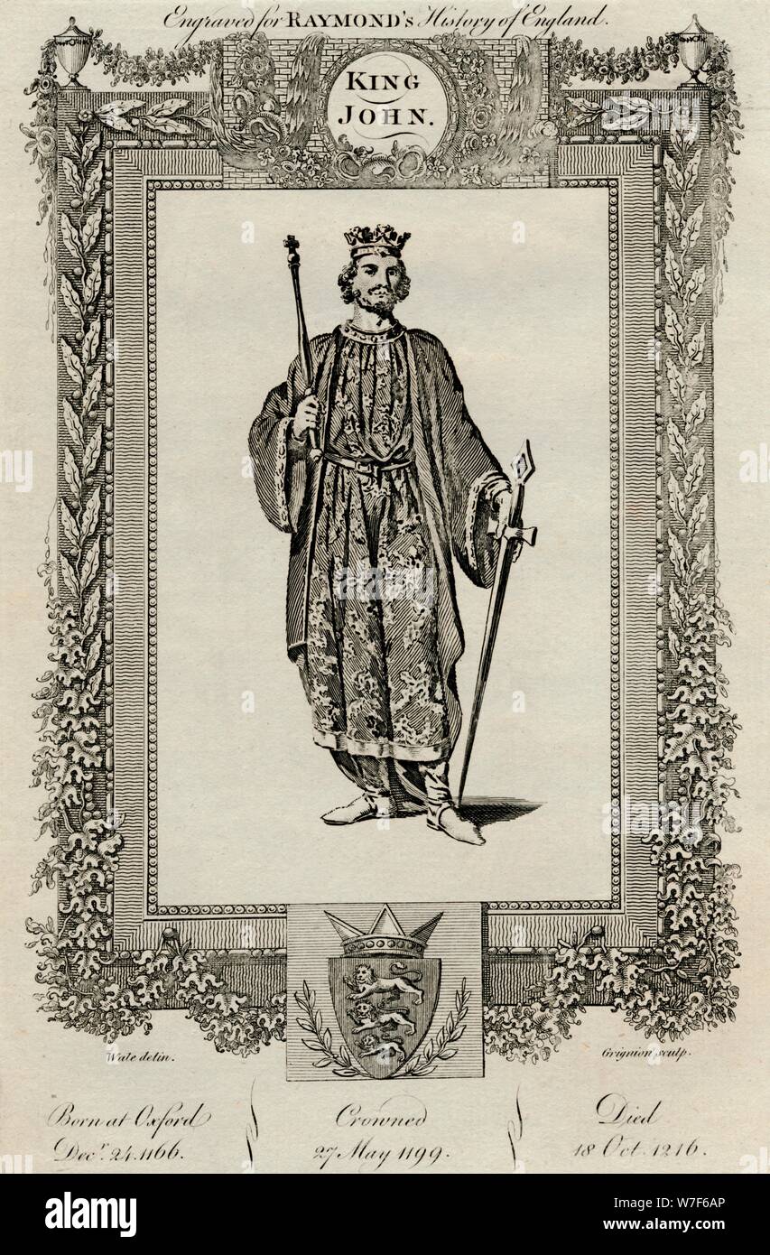 King John Lackland Of England