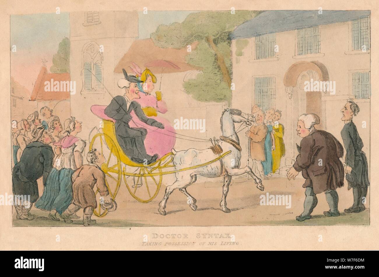 'Doctor Syntax Taking Possession of His Living', 1820. Artist: Thomas ...