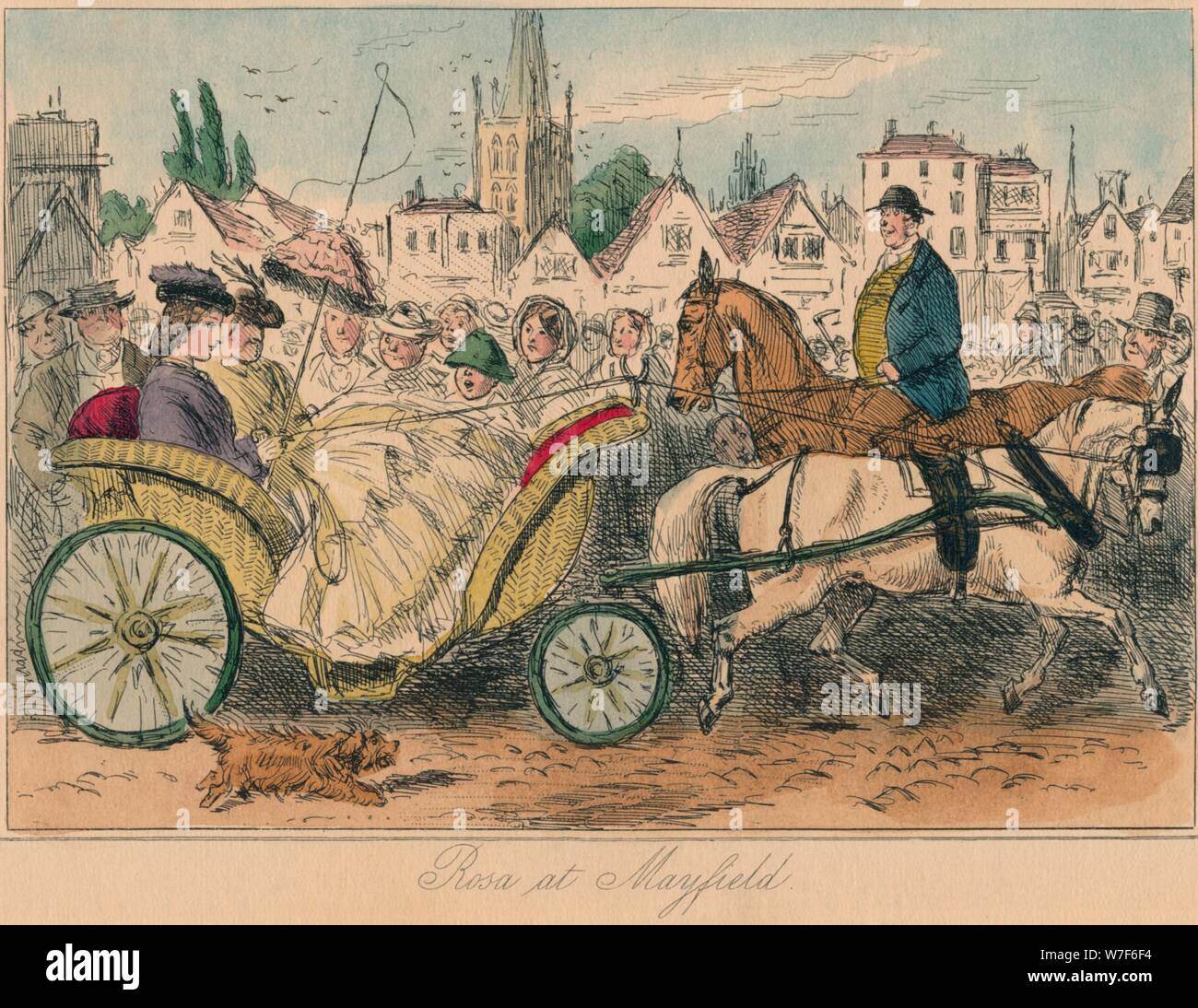 'Rosa at Mayfield', 1860. Artist: John Leech Stock Photo - Alamy